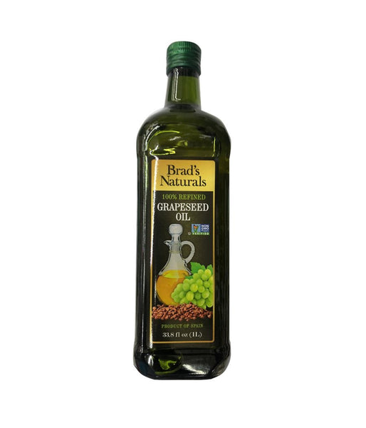 Brad's Naturals - 100% Refined Grape seed Oil - 1ltr