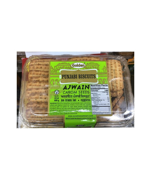 Golden Punjabi Biscuits Ajwain Carom Seeds / (680g)