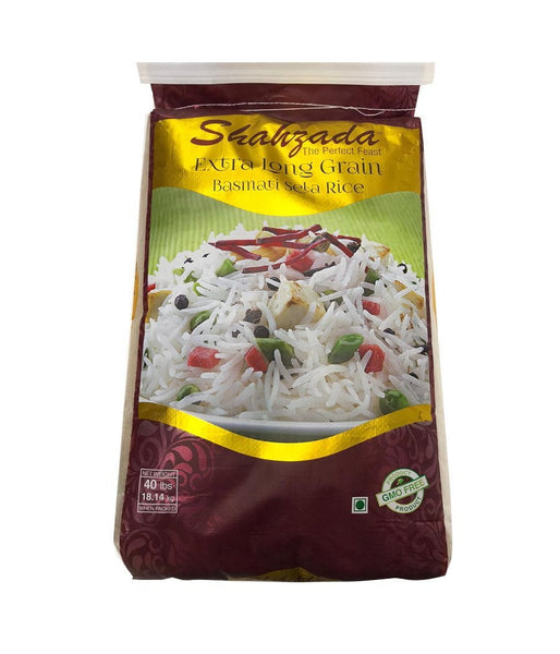 SHAHZADA - Extra Long Grain Basmati Sela Rice- 40Lbs